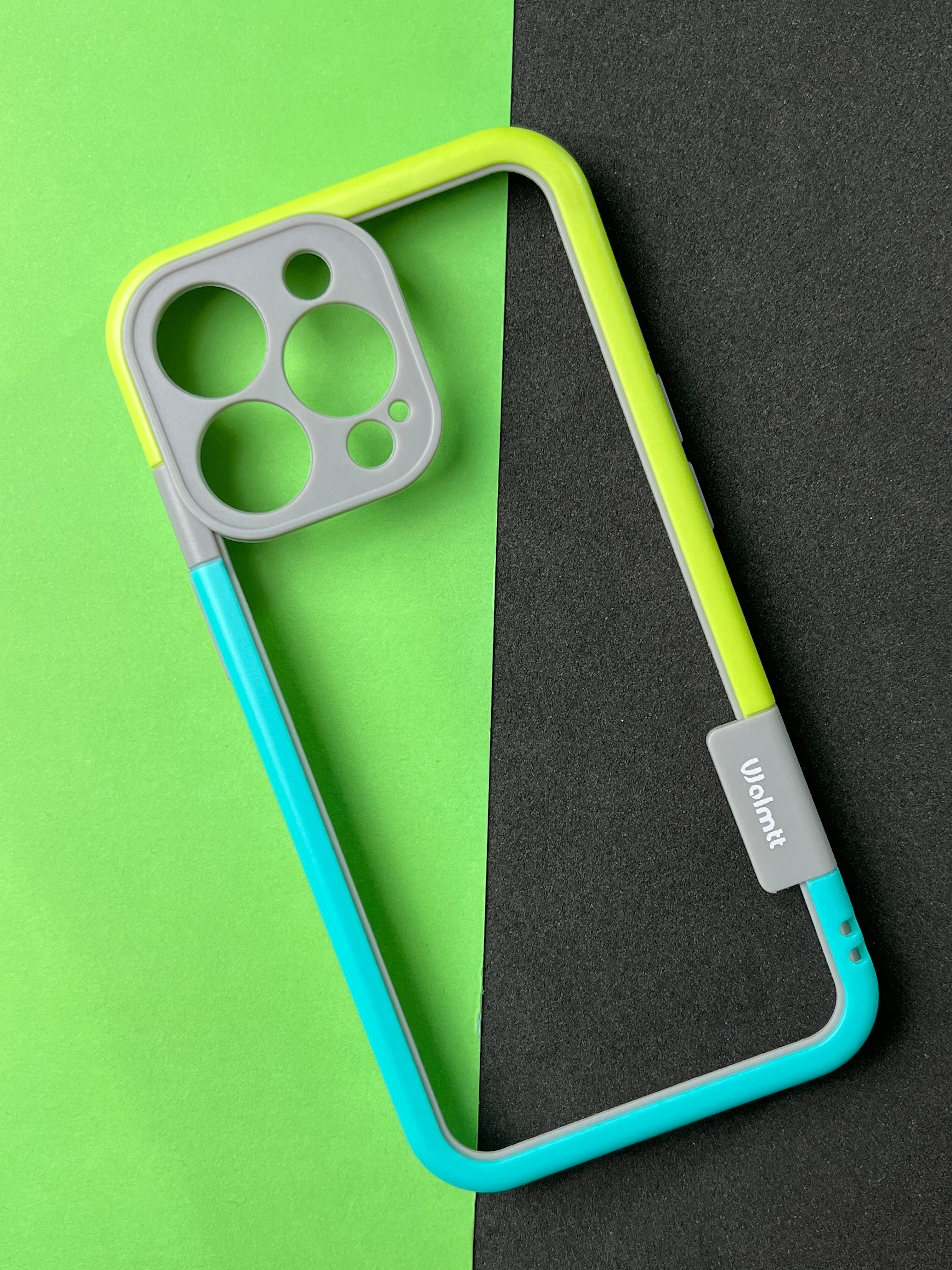 Walnut Blue Green Bumper ring for iPhone - GenZ