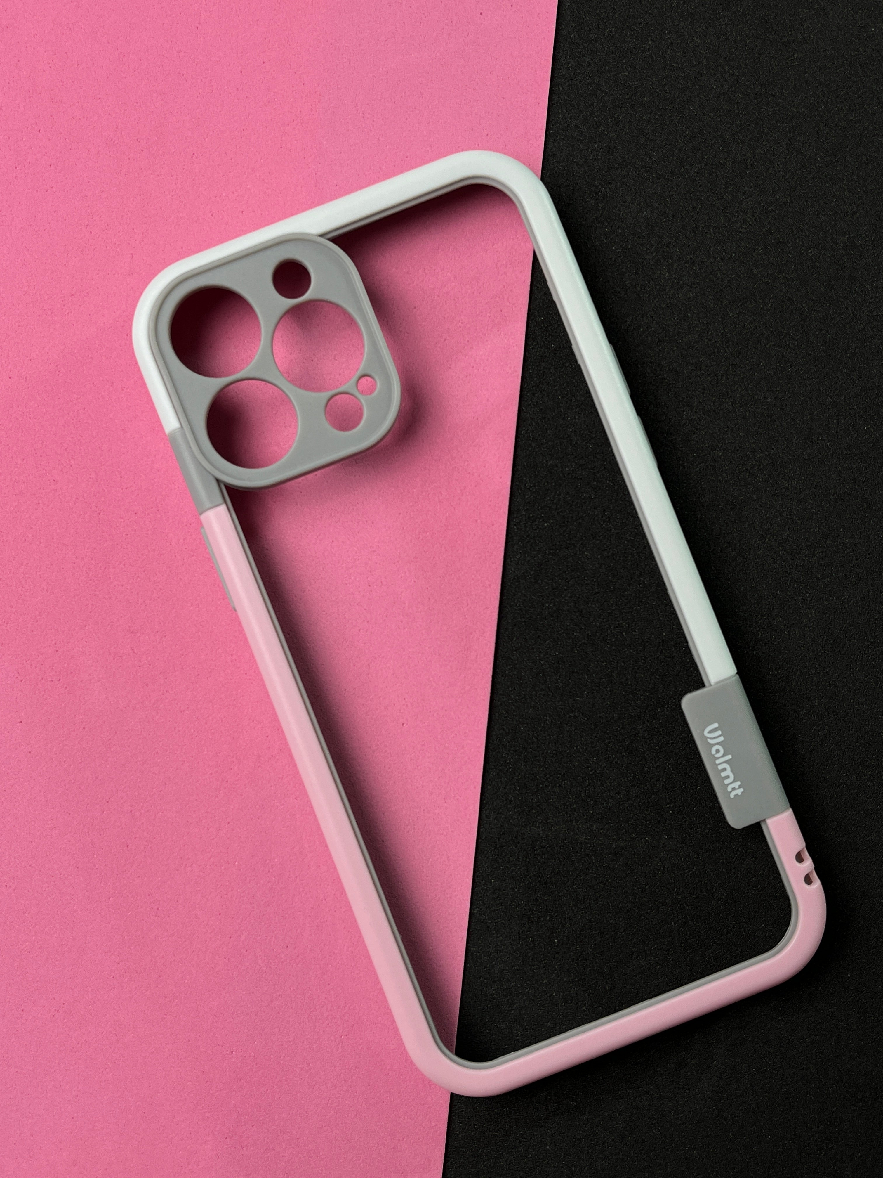 Walnut Pink White Bumper ring for iPhone - GenZ