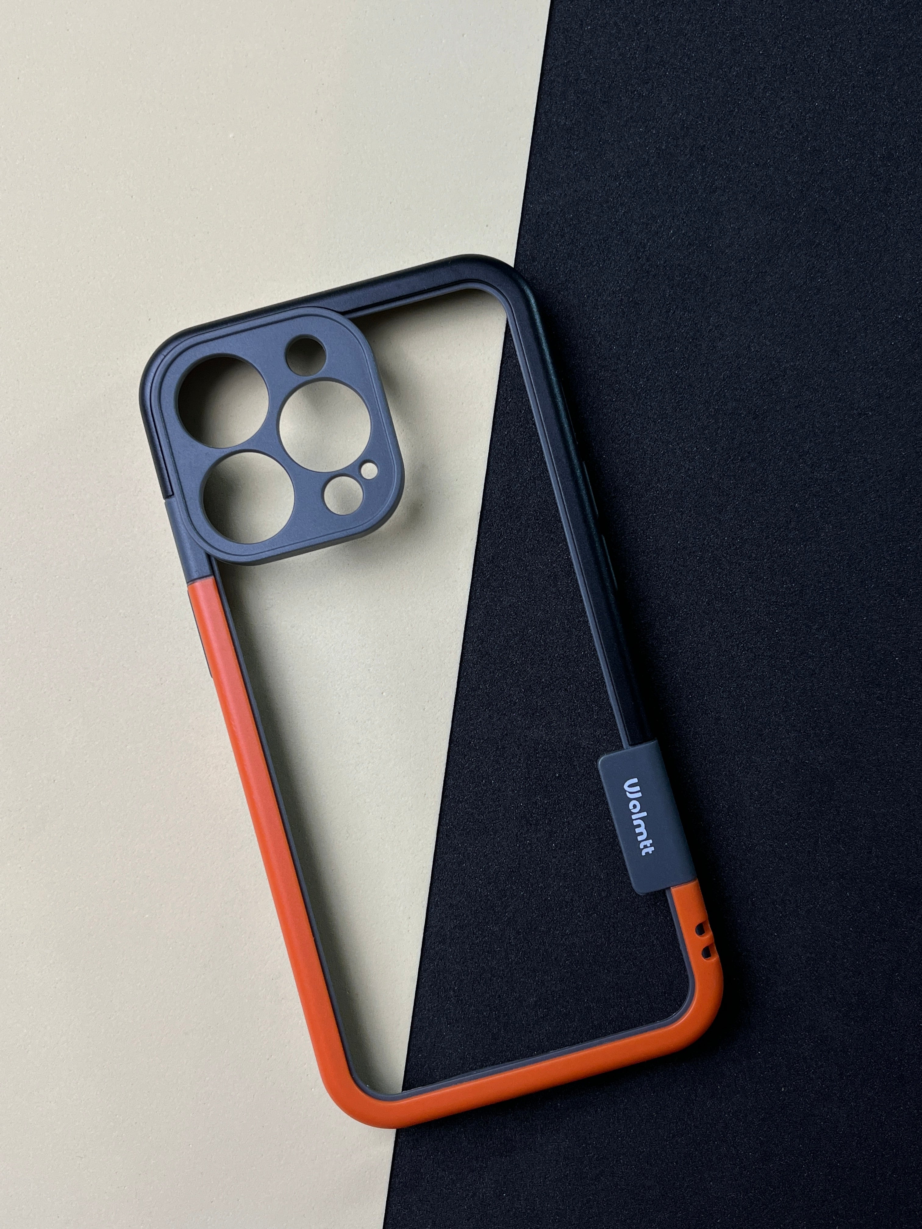 Walnut Orange Black Bumper ring for iPhone - GenZ